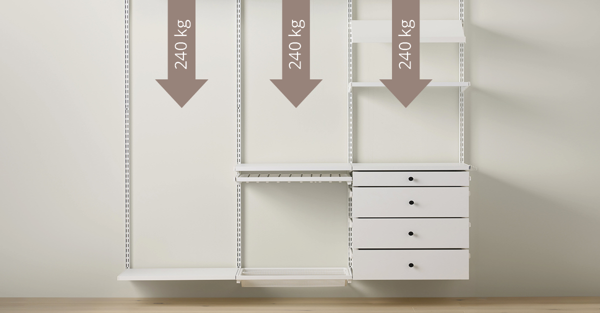 Décor+ | Weight and safety | Elfa